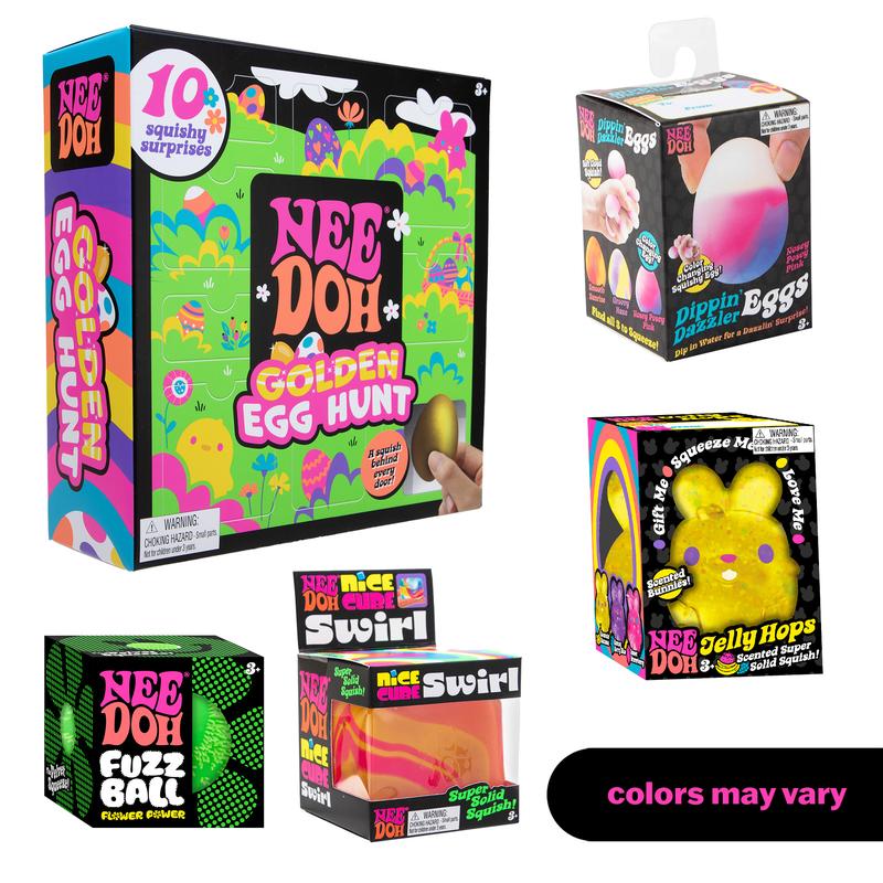 NeeDoh Easter Bundle - Squishy Easter Fun Set Toys -Various Textures ...