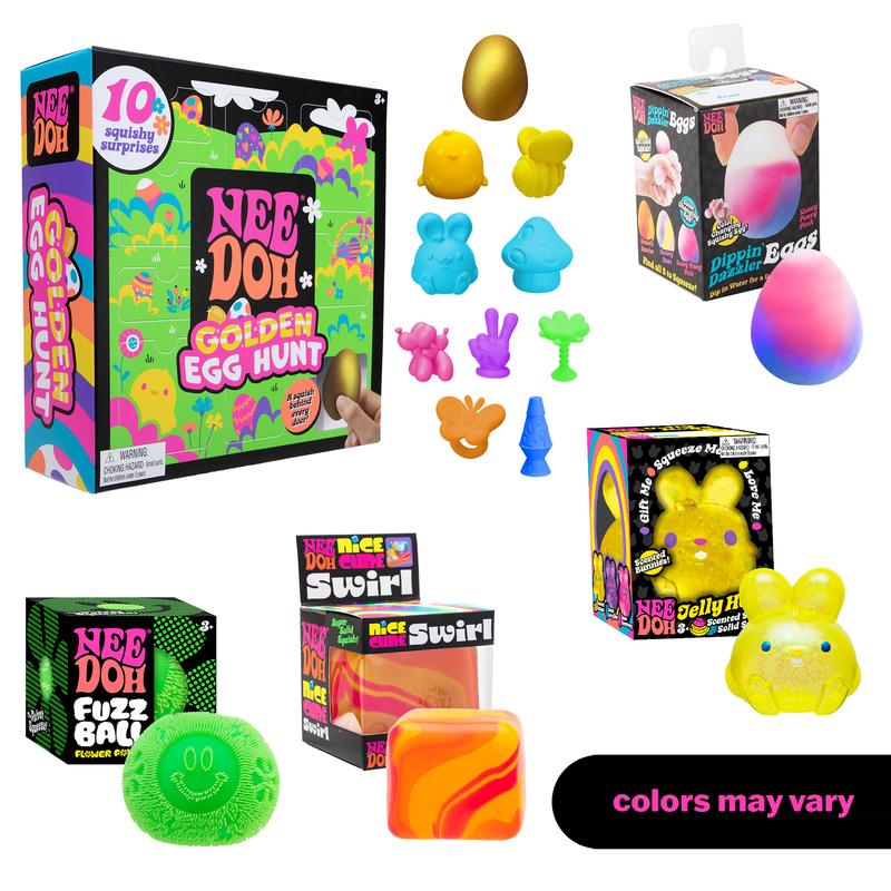 NeeDoh Easter Bundle - Squishy Easter Fun Set Toys -Various Textures ...