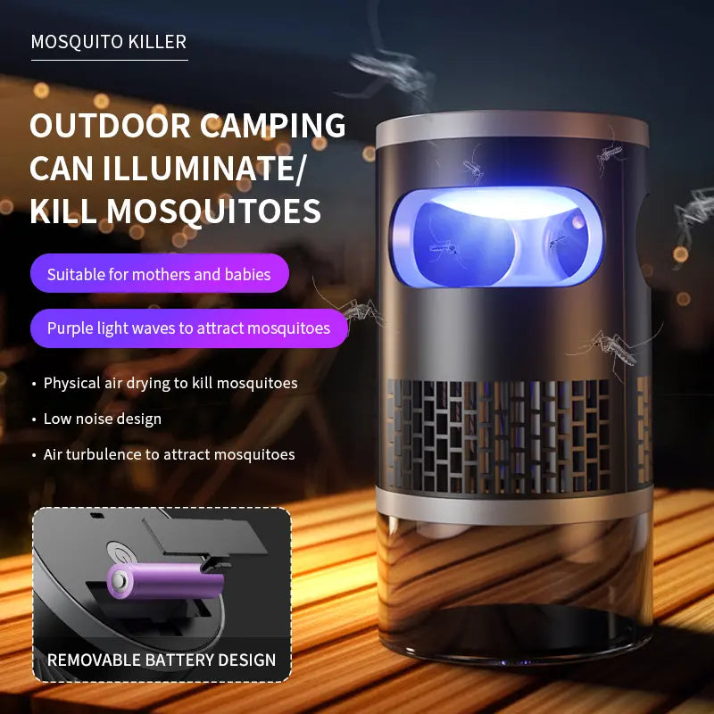 Indoor Insect Trap with Light and Suction Non Zapper Flying Bug Catch ...